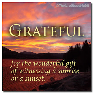 The Gratitude Habit Journal: Grateful for Sunrises and Sunsets