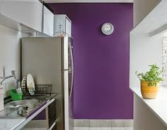 Jeito de Casa - Blog de Decoração e Arquitetura: Decoração com parede roxa!