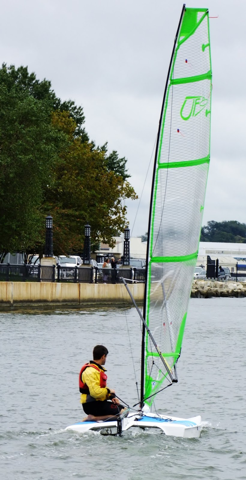 Earwigoagin: Seen at the 2018 Sailboat Show: the UFO