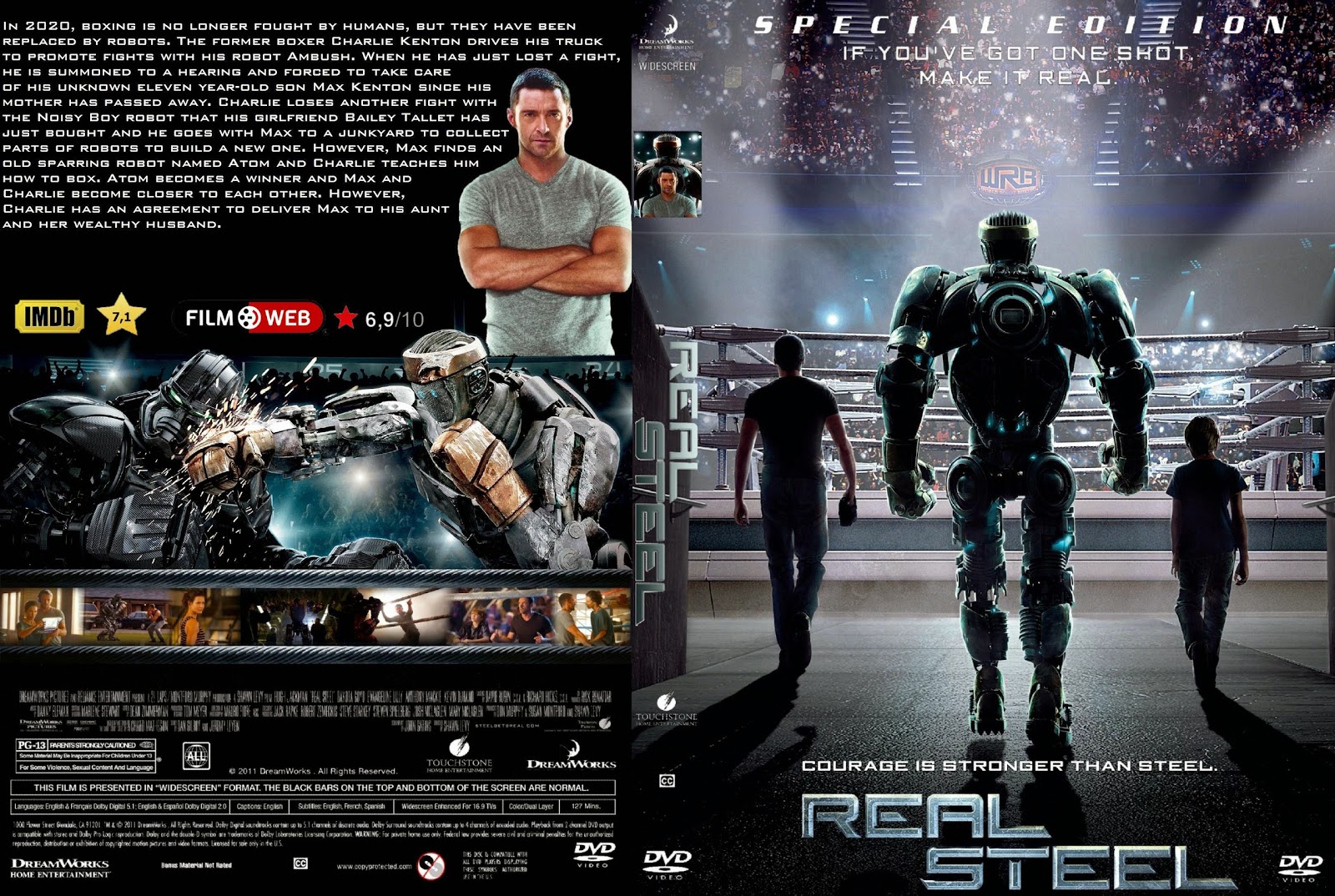 Capa DVD Real Steel Special Edition - DVD Cover - Baixar Capas de ...
