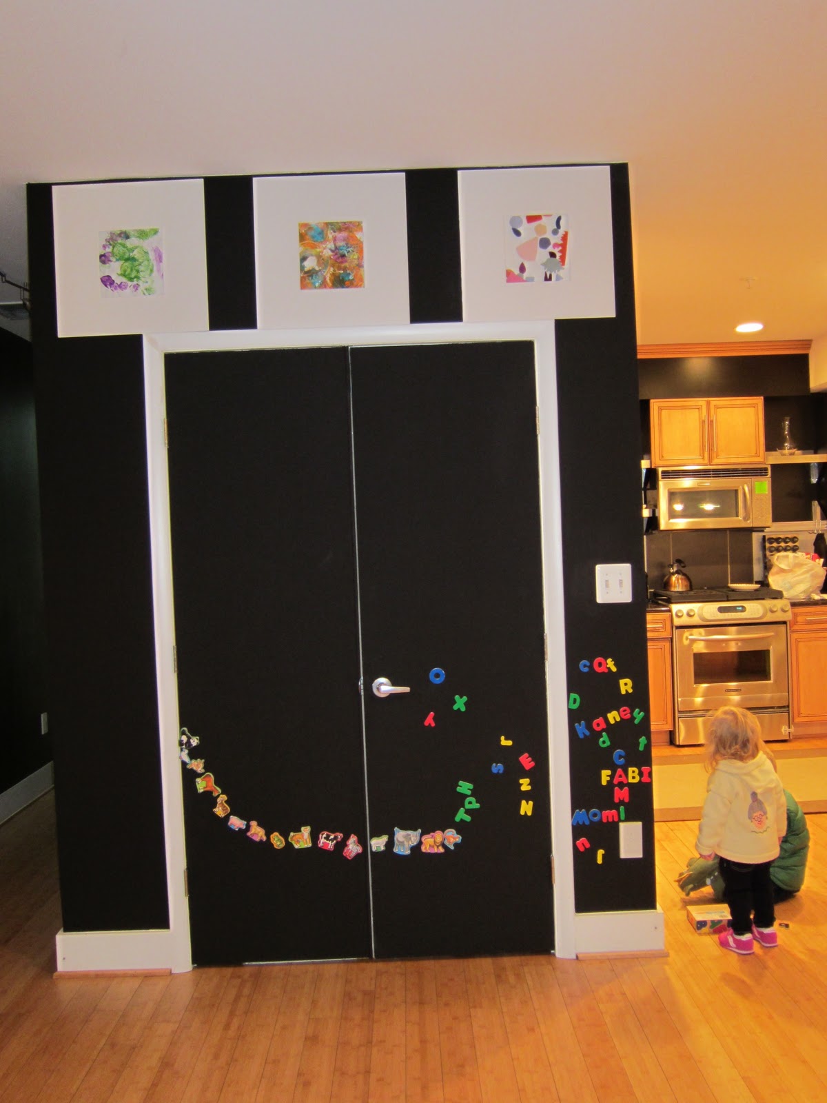 Not-So-SAHM: Paint It, Black: Magnetic Chalkboard Paint