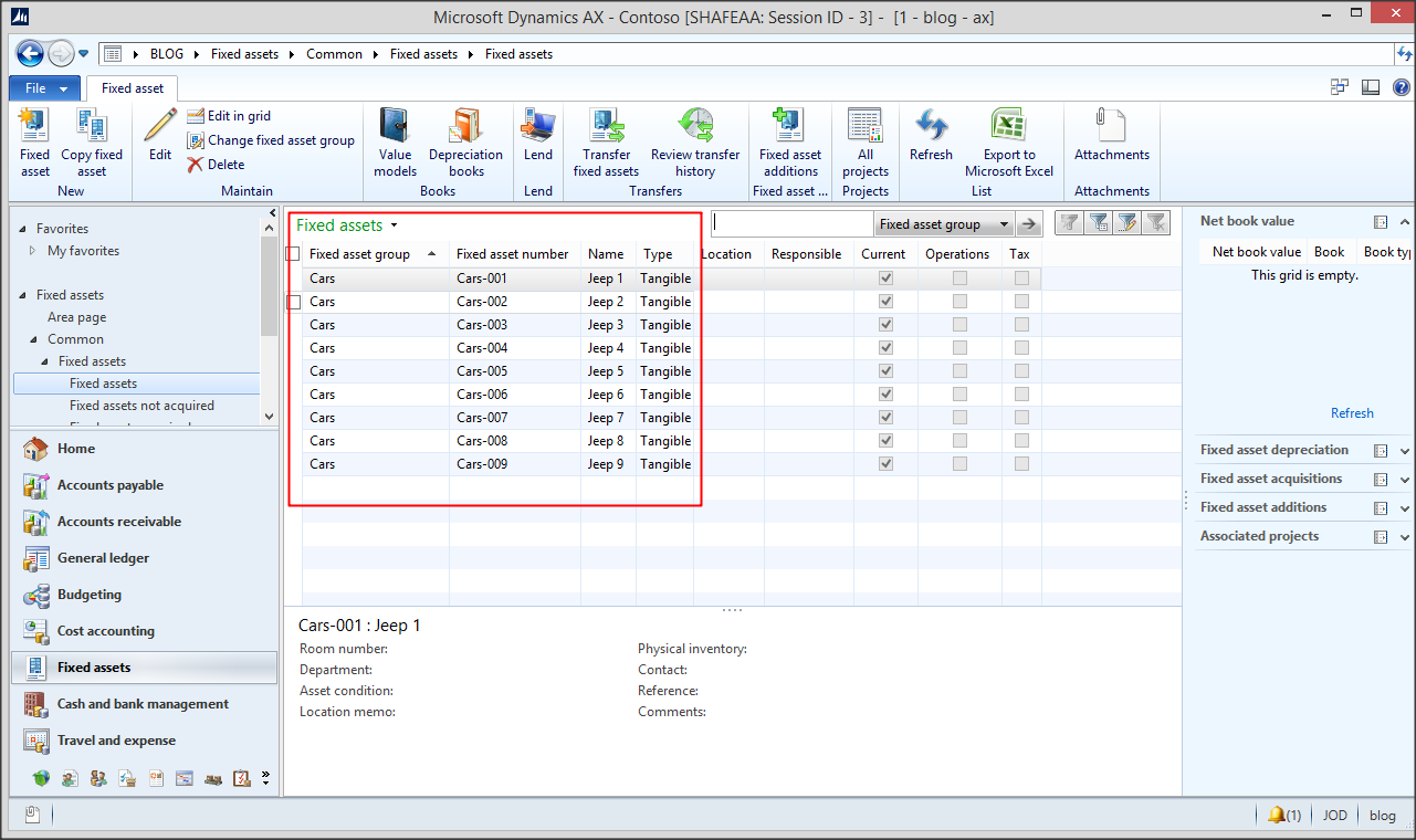 Dynamics Ax Tips Import Assets Using Data Import Framework Ax 2012 R3