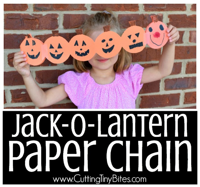 Jack-O-Lantern Paper Chain | What Can We Do With Paper And Glue