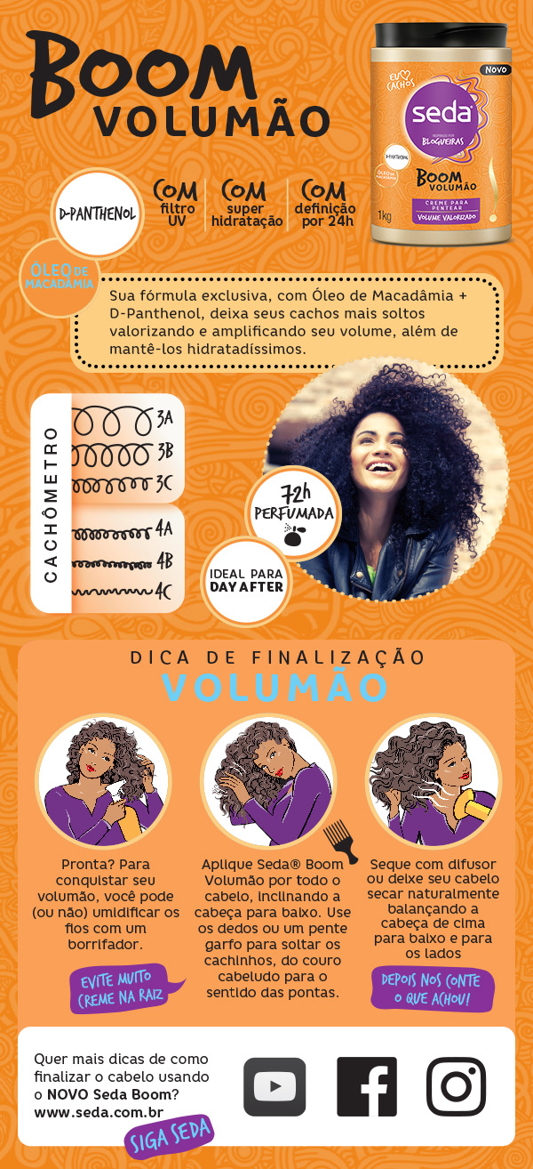 LANÇAMENTO: NOVA LINHA SEDA BOOM PARA CABELOS CRESPOS E CACHEADOS ...