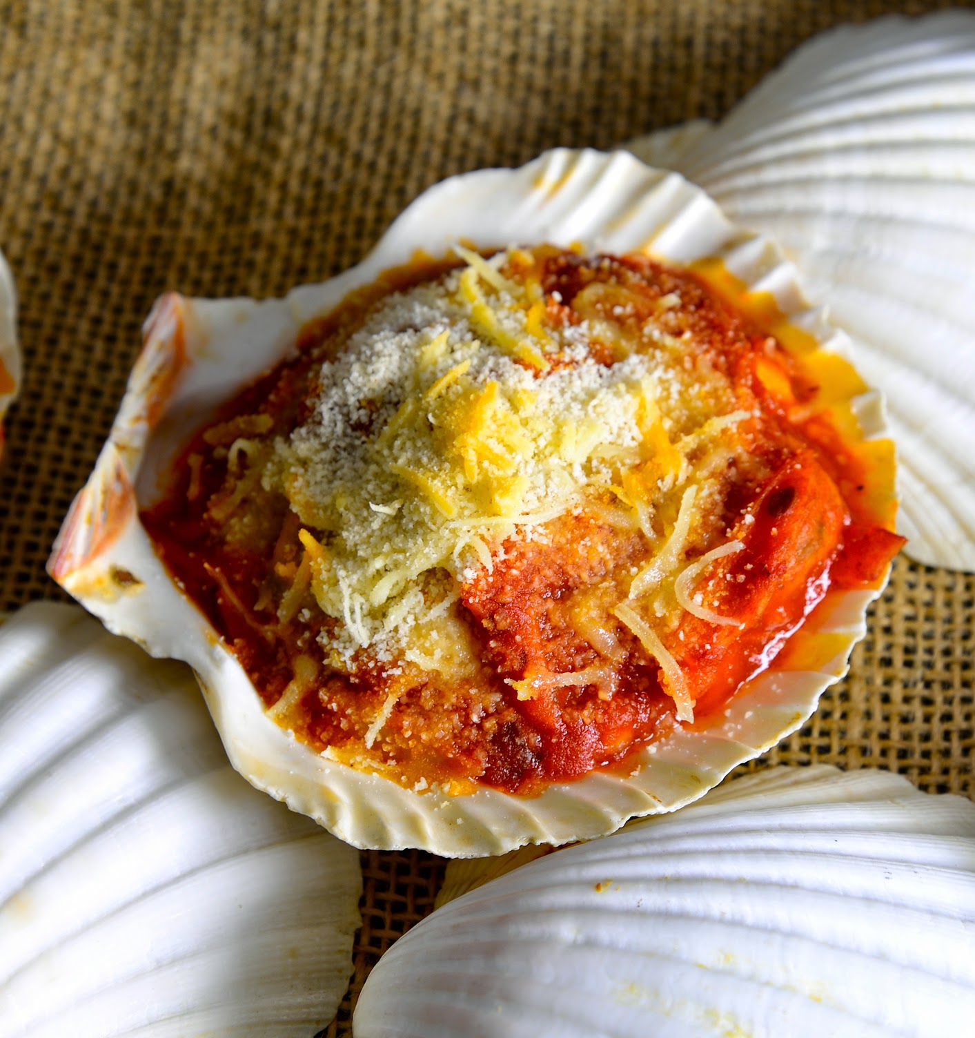 Mi caja de recetas: Conchas de marisco gratinadas