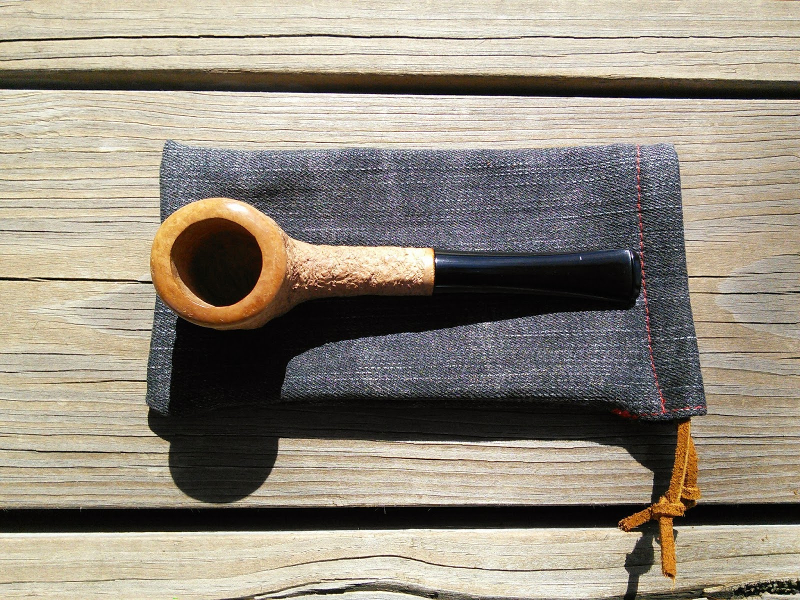 Rex Walden Pipes: Handmade Briar Natural Rusticated Straight Billiard ...