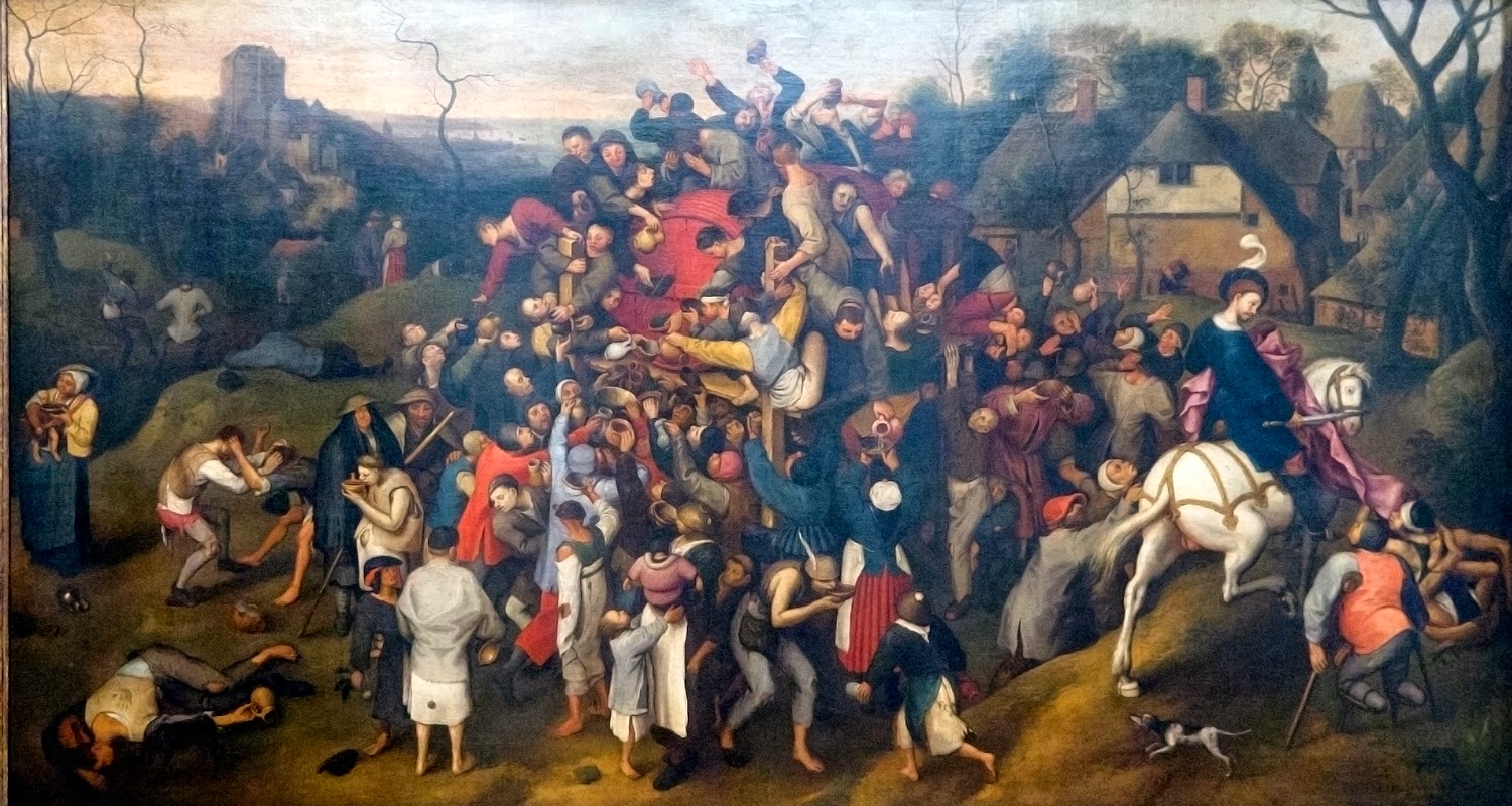 El vino de la fiesta de San Martín (Pieter Brueghel el Viejo) Arte-Paisaje
