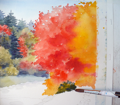 Zeh Original Art Blog Watercolor and Oil Paintings: Autumn Glory II - A ...