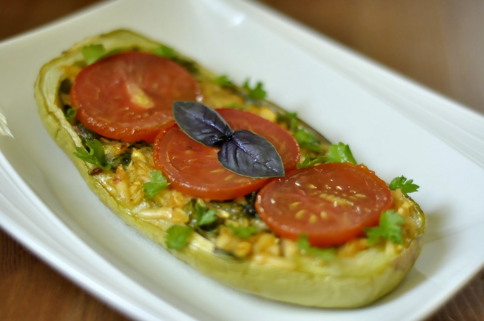 Plnená zapečená tekvica