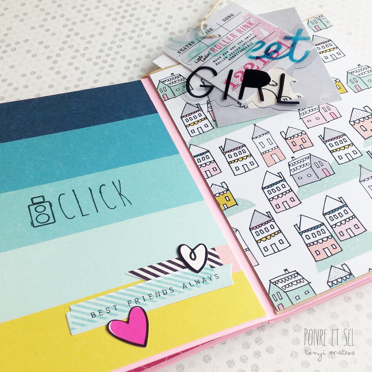 Poivre et Sel Scrap: Mini álbum CUTE GIRL