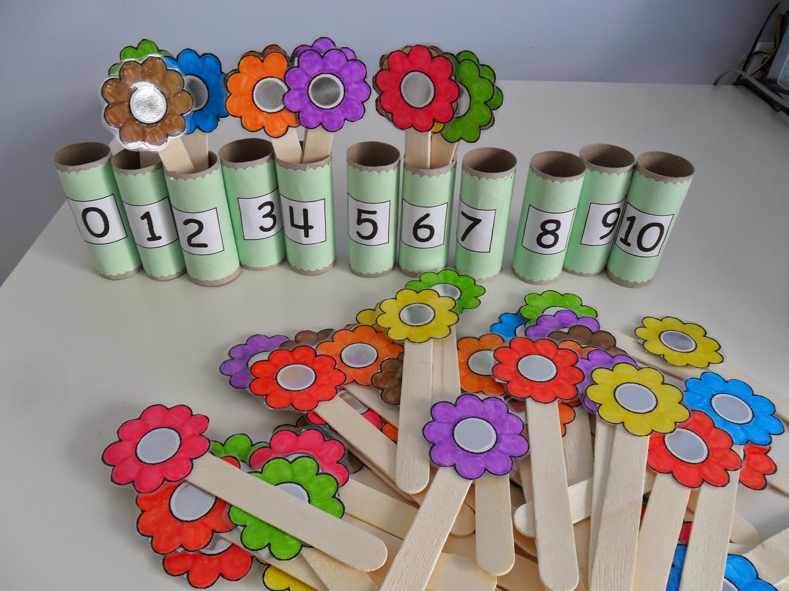 Materiales para Educación Infantil: CONTAR FLORES (com imagens ...