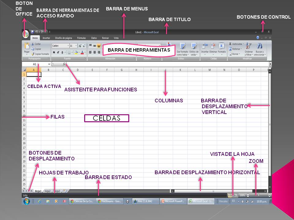 Ciencias De La Comunicación : INTERFAZ DE EXCEL