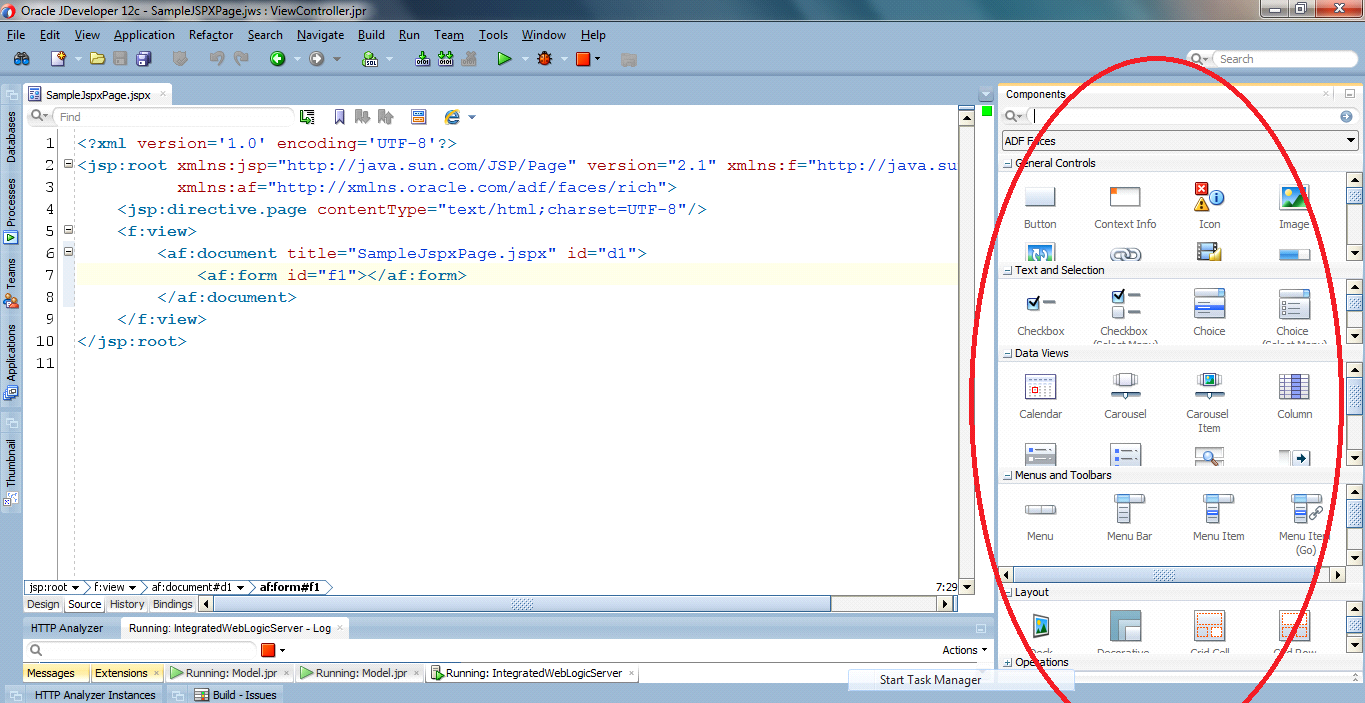 How To Create Jsf Jspx Page By Using Jdeveloper 12c ~ Oracle Adf 12c Application Development