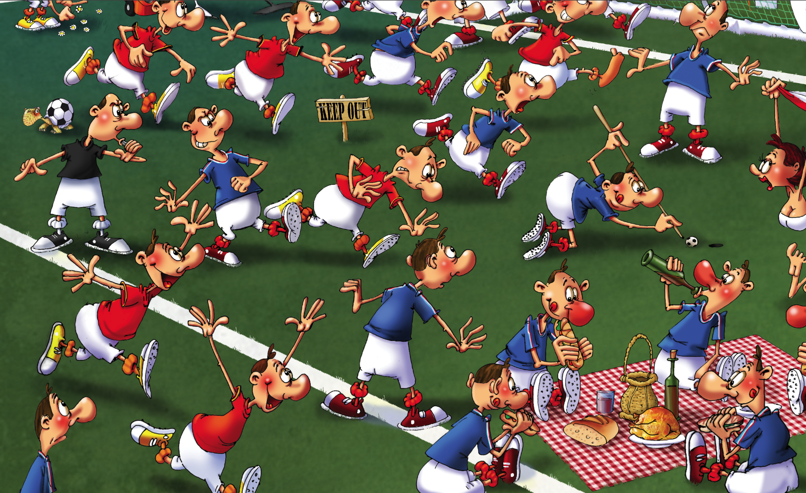 françois ruyer illustrateur: puzzle foot