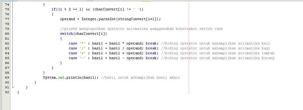 Program Kalkulator Sederhana Menggunakan JAVA ~ -@dinahaqf-