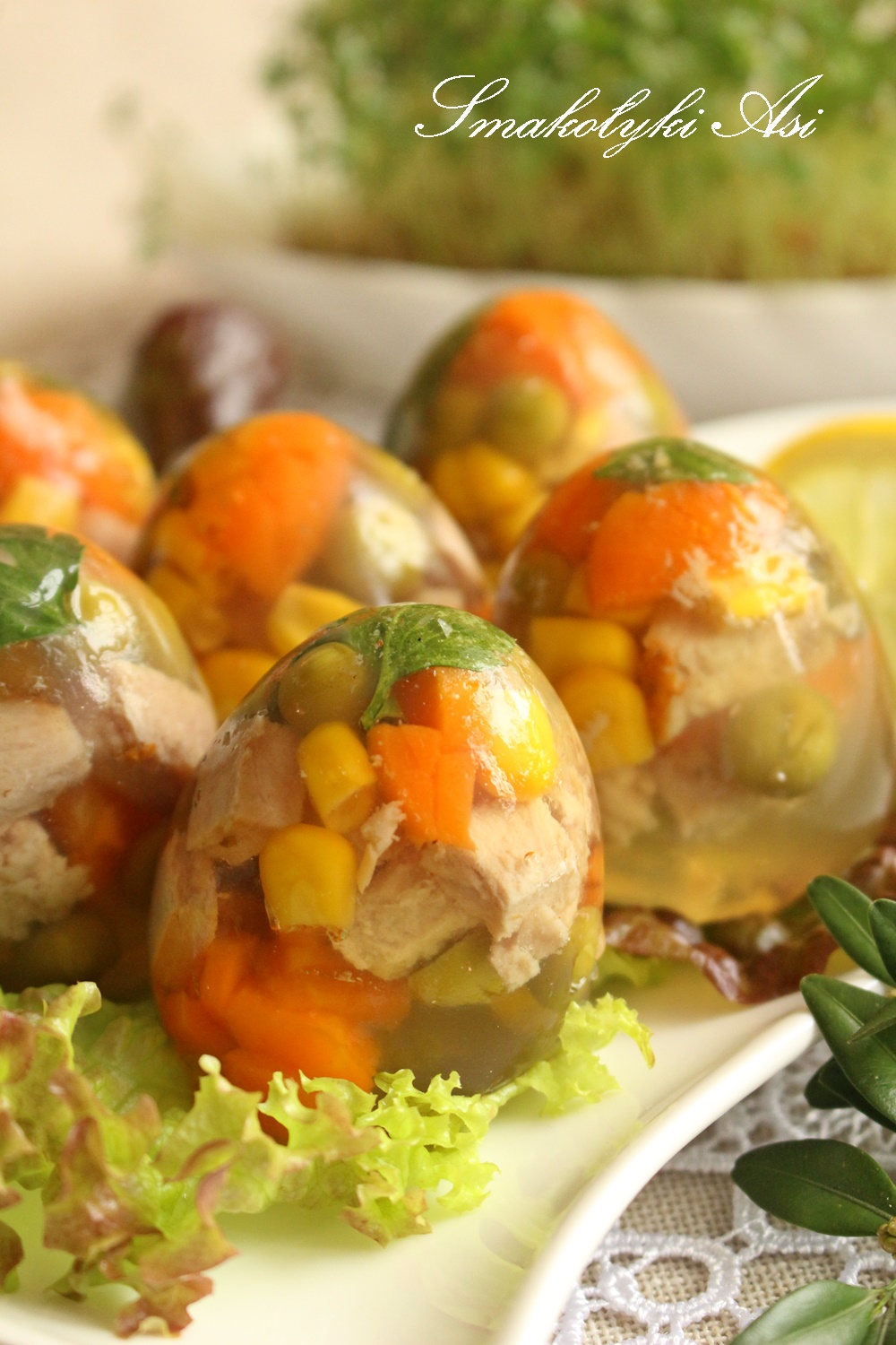 Smakołyki Asi: Galaretka mięsna-jajka