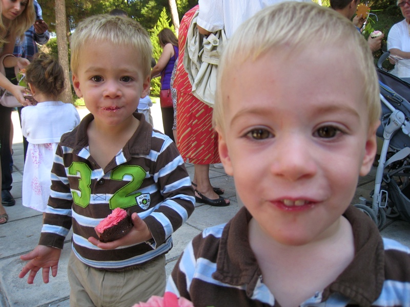 Edwards in Greece: The Triplets at a Baptism