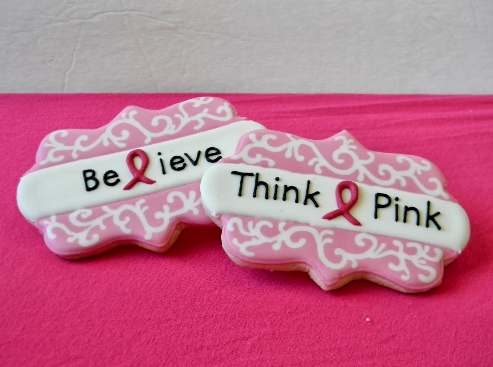 Sweet Melissa's Cookies: Breast Cancer Awareness Cookies