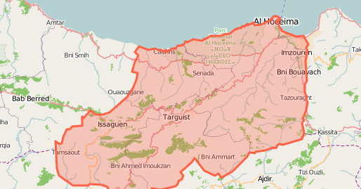 Province d'Al Hoceima - Maroc Maps