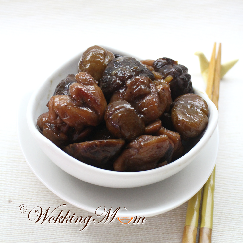 Let's get Wokking!: Braised Chicken with Chestnut 栗子焖鸡 | Singapore Food ...