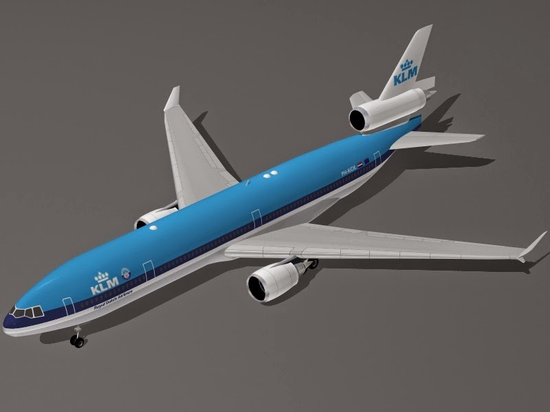 Finest 3D Models of Commercial Airplanes: McDonell Douglas MD-11 - 3D model