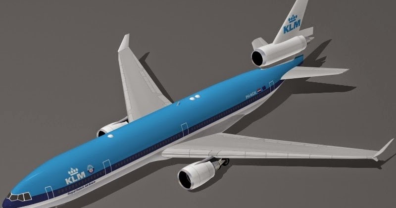 Finest 3D Models of Commercial Airplanes: McDonell Douglas MD-11 - 3D model