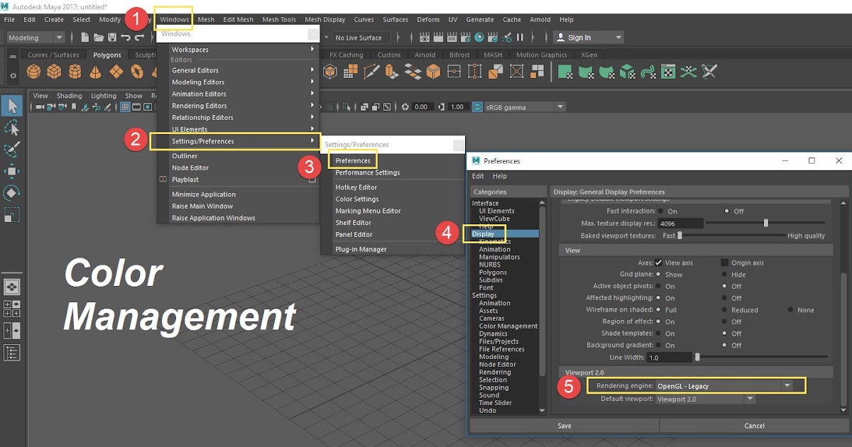 Color Management in Autodesk Maya - Maya Free Tutorials