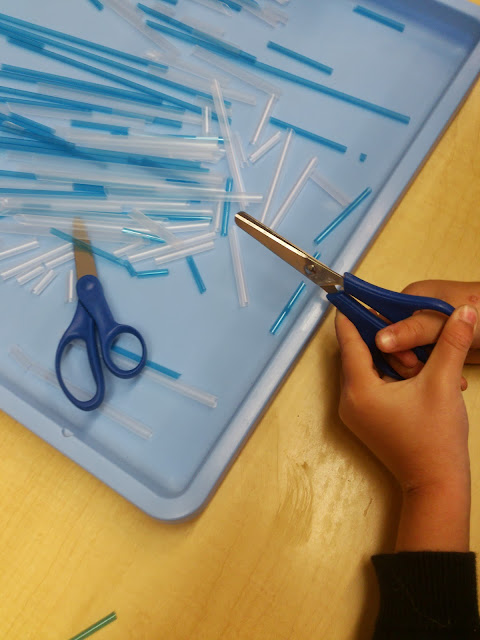Work it Mommy: Cutting Straws- Fine Motor Activity