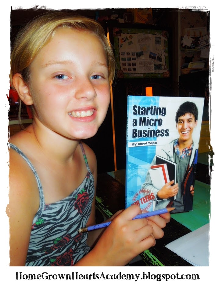 Home Grown Hearts Academy Homeschool Blog: Micro Business for Teens ...