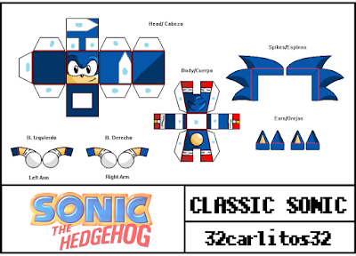 Classic Tails (papercraft #15/ Sonic the hedgehog)