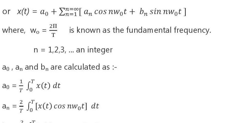 Fourier Series Examples Sawtooth Triangular And Square Wave Formula