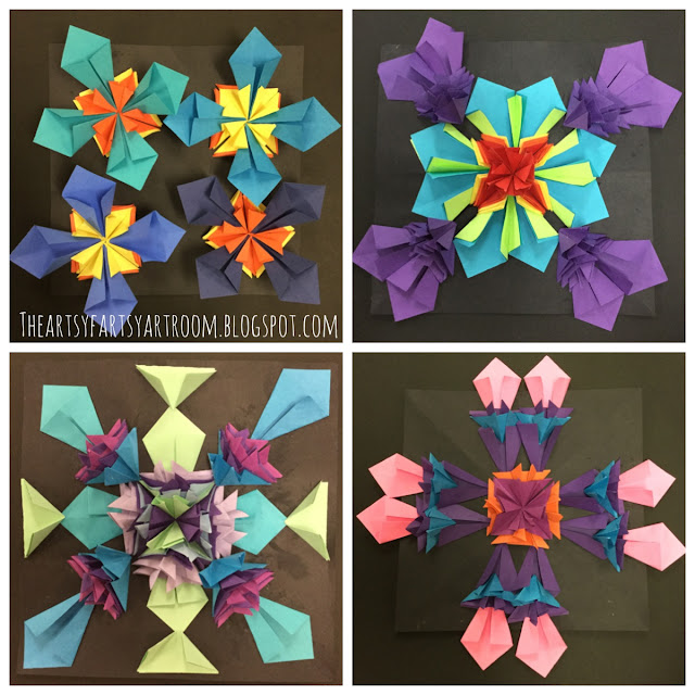 The Artsy Fartsy Art Room: Radial Paper Relief Sculptures (2015/16)