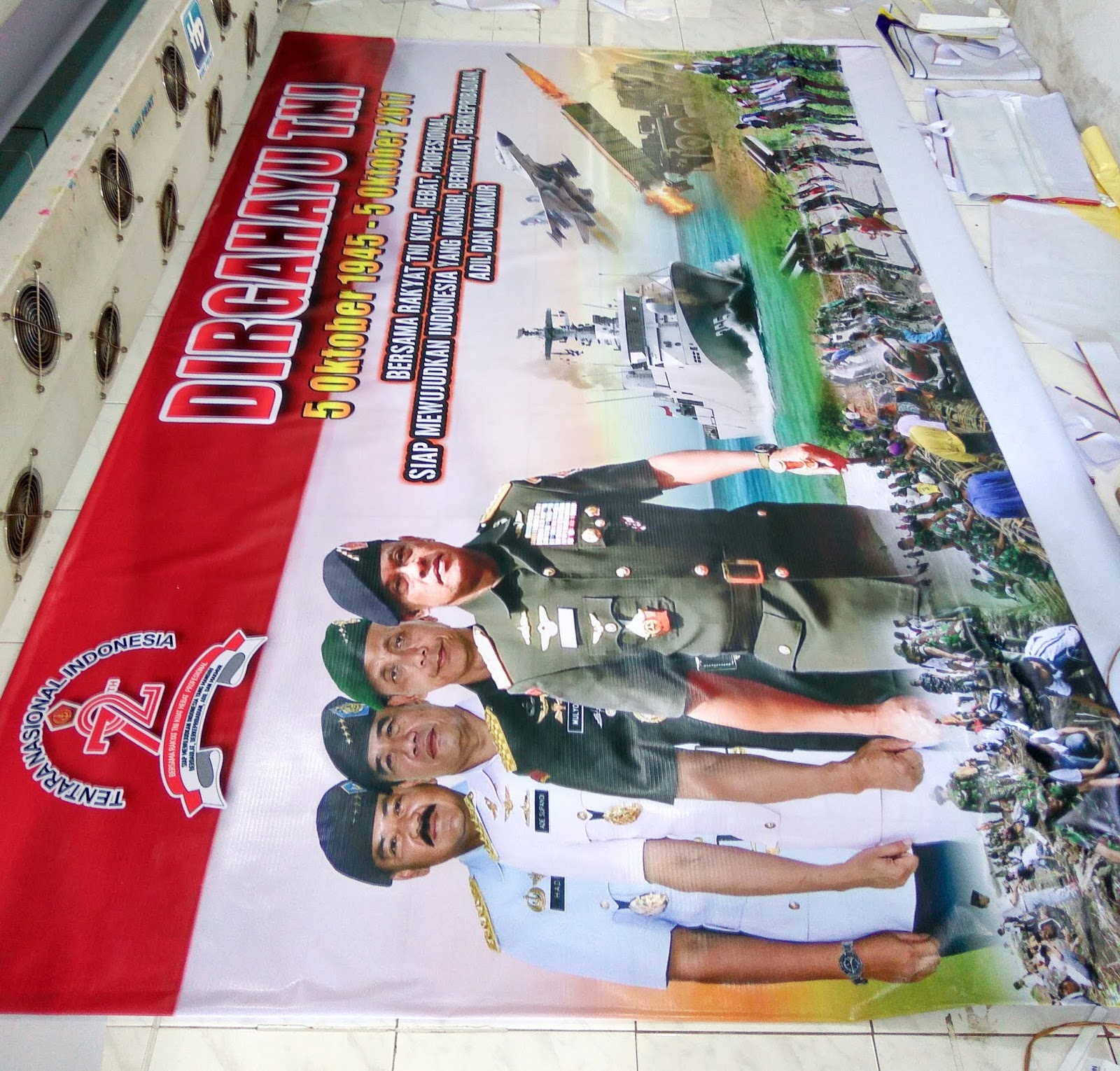 PORTOFOLIO PRINT BANNER ACARA TNI POLRI | HOKI PRINT | DIGITAL PRINTING ...
