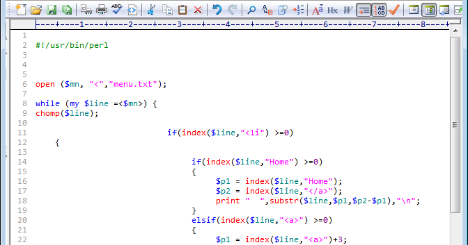 Madhu's Blog: How to parse the menu in perl
