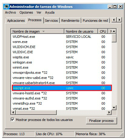 Pantallazos.es: Windows Client: Eliminar gusano Win32/Forbix.A ...