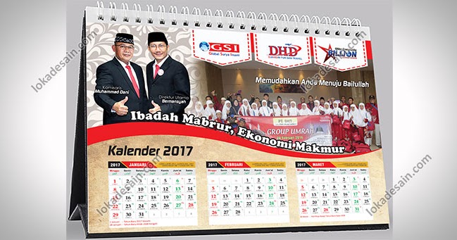 Jasa Desain Kalender dan Tanggalan | Kalender Meja | Kalender Dinding