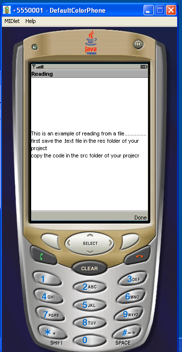 J2me Program To Read The Contents Of A File Rock The It