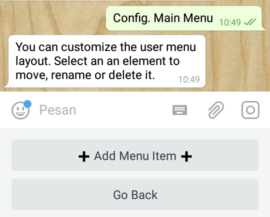 Cara Mudah Membuat Menu Pada Bot Telegram - Milano Ruus