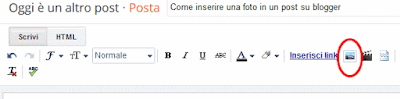 Come inserire una foto in un post su blogger | Oggi è un altro post