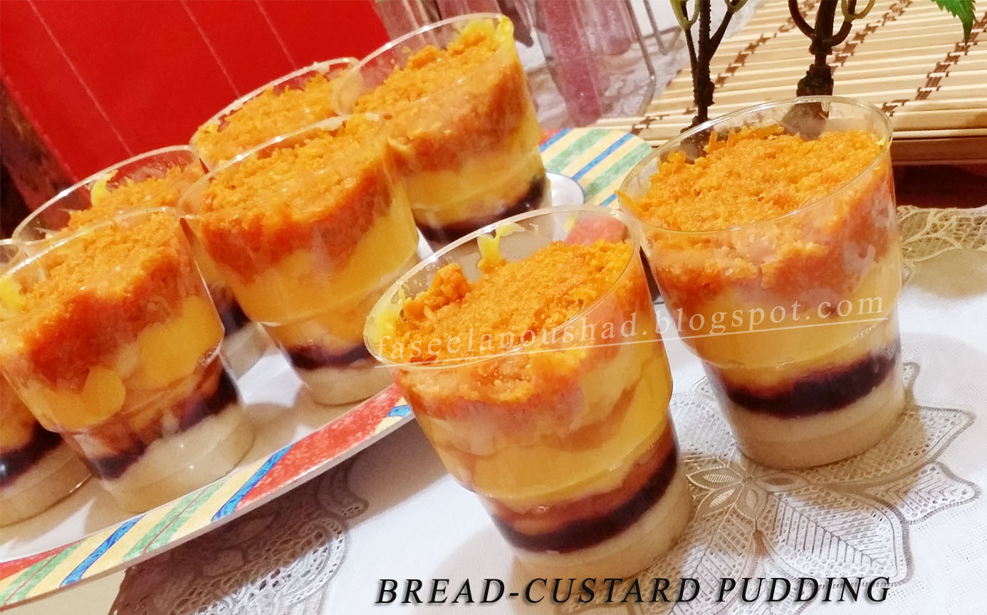 GOOD FOOD ENDS WITH GOOD TALK: Bread-Custard Layered Pudding