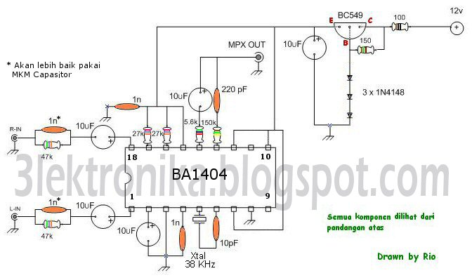 Hobby Radio & Elektronika: Stereo Encoder BA1404