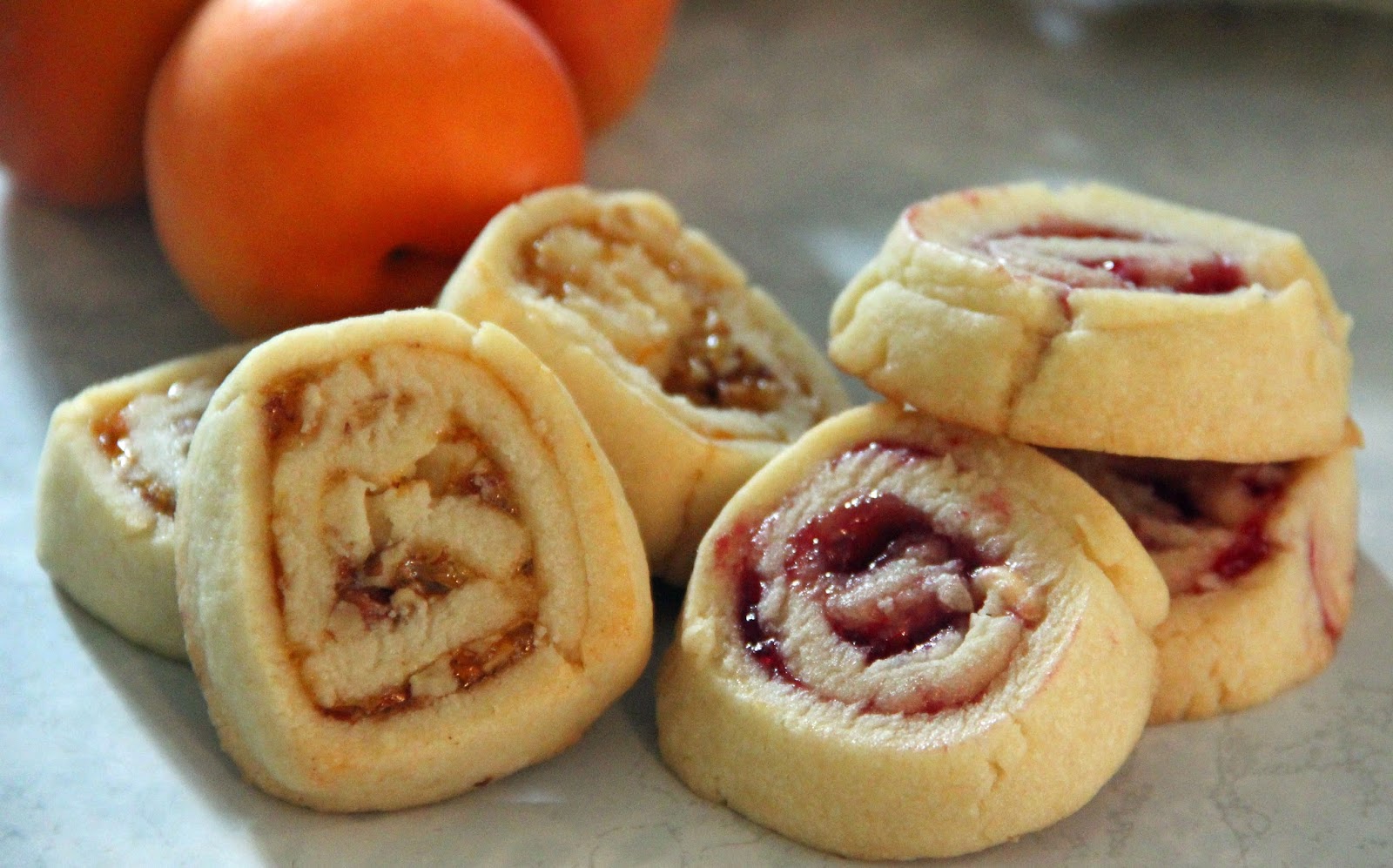 Jo and Sue: Apricot Pecan Pinwheels and Saskatoon White Chocolate Pinwheels