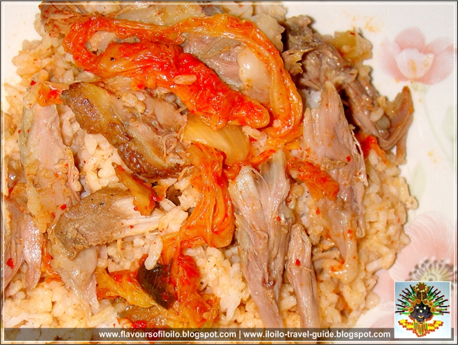 Kimchi, lechon and adobo rice