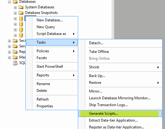 Migrating SQL Database to SQL Azure ~ Xrmpedia Migrating SQL Database to SQL Azure ~ Xrmpedia