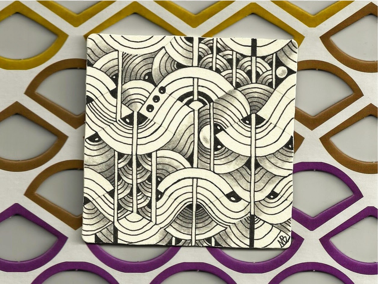 Enthusiastic Artist: A fan-shaped stencil