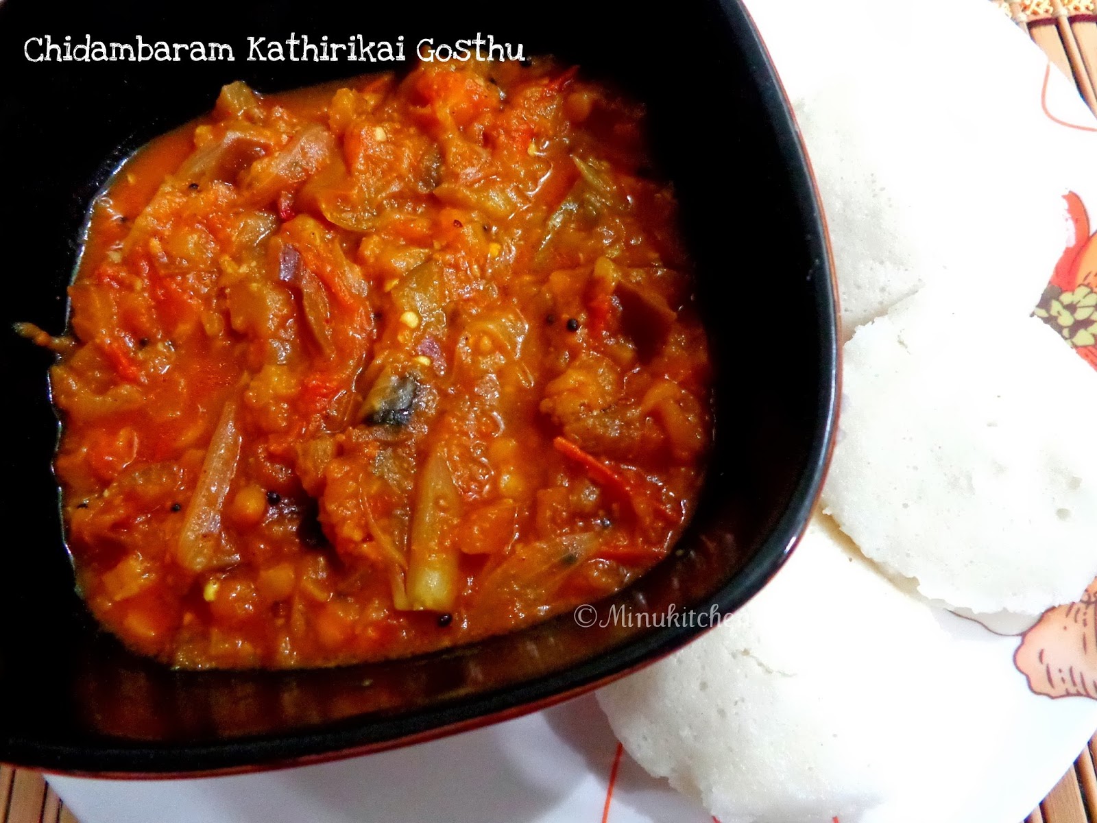 Chidambaram Kathirikai Gosthu/Gotsu ~ Minu's Kitchen