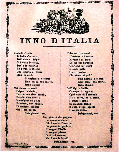 ( ANSA) - Inno Mameli sarà insegnato a scuola