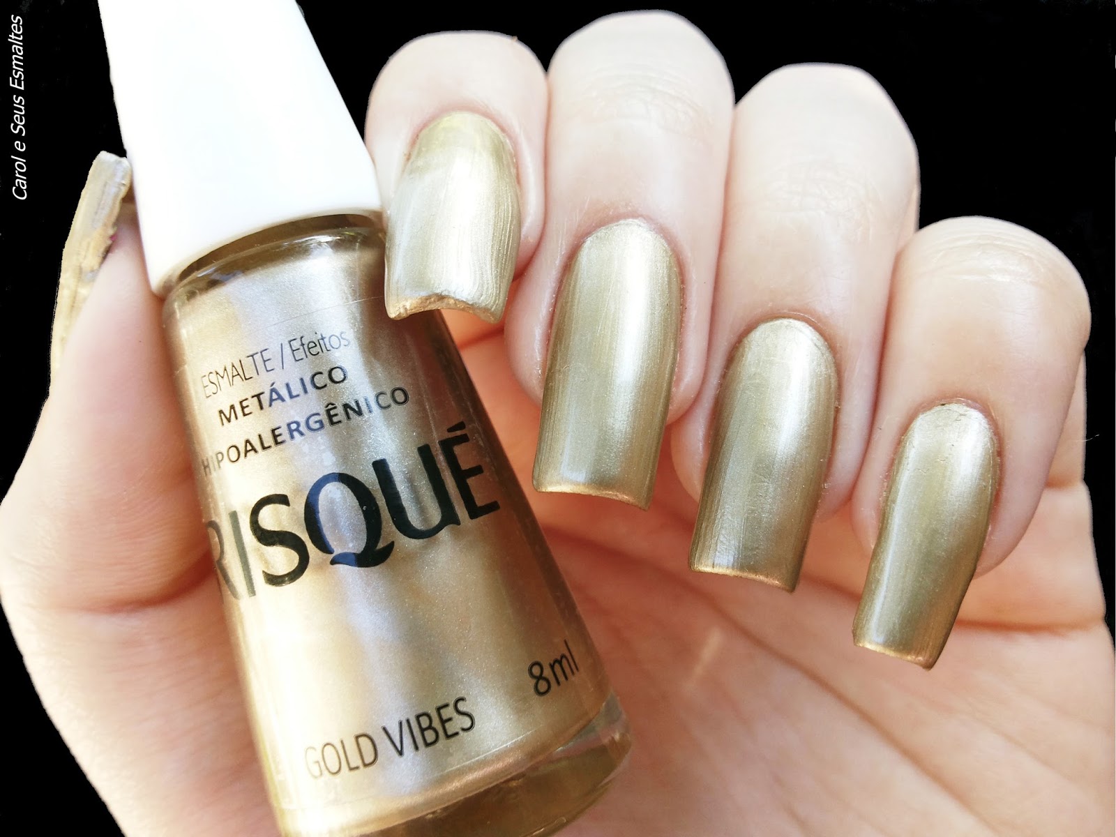 Carol e Seus Esmaltes: Gold Vibes - Risqué