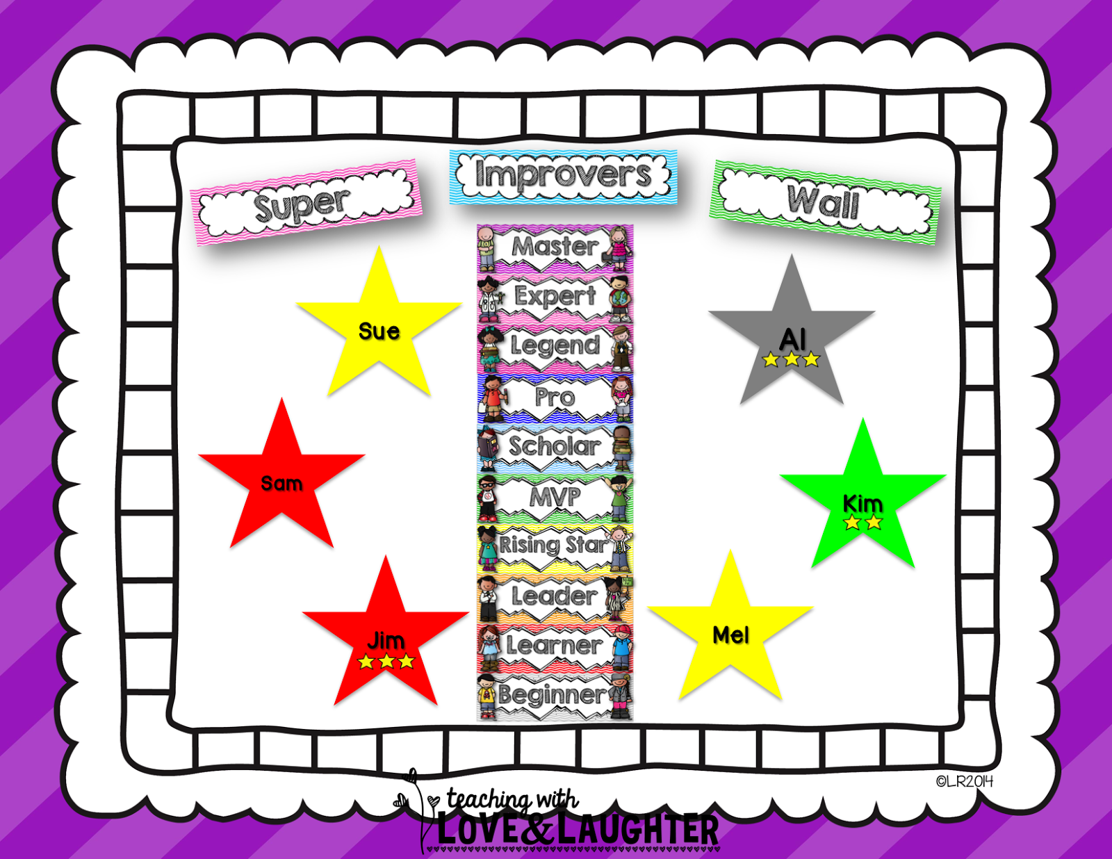 Teaching With Love and Laughter: Super Improvers Wall