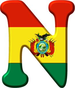 Alfabeto con la Bandera de Bolivia. - Oh my Alfabetos!